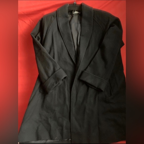 Dumas | Jackets & Coats | Dumas Womens Vintage Long Black Drape Front ...